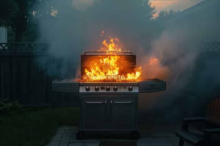 How to Put Out Fire in Grill | Chesapeake, VA
